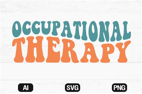 Occupational Therapy Retro Wavy Svg Png Graphic By Hosneara 4767