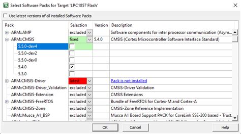 µvision user s guide select software packs