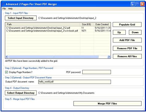 advanced 2 pages per sheet pdf merger free download for windows