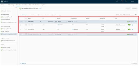 deploy the vsrx as an advanced security service in a vmware nsx t