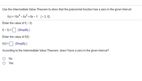 solved use the intermediate value theorem to show that the