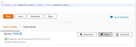 redshift insert into how insert into works in redshift