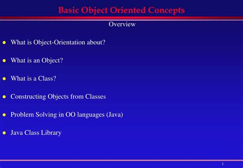 ppt basic object oriented concepts powerpoint presentation free
