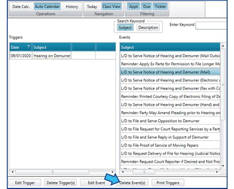 manage events with triggers cycom help center