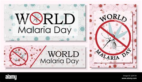 Ilustración Vectorial Del Día Mundial De La Malaria Adecuado Para