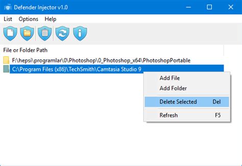 the easiest way to add exclusion for windows defender