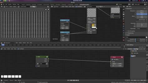procedural grid node and shader for blender compositor tutorial youtube