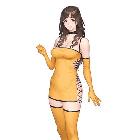 The Big Imageboard Tbib 1girl Breasts Brown Hair Bubuzuke Choker