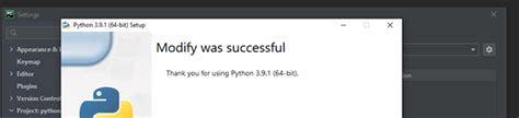 failed to install python interpreter both python 3 8 and 3 9 ides