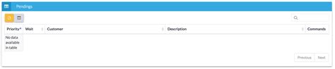 no data available in table only showing on first column until data