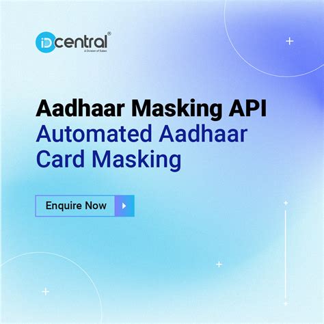 Aadhaar Masking Api Idcentral