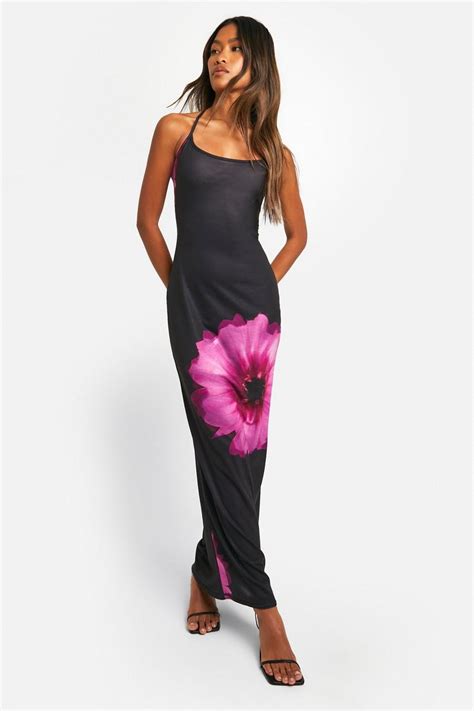Floral Strappy Maxi Dress Boohoo Uk