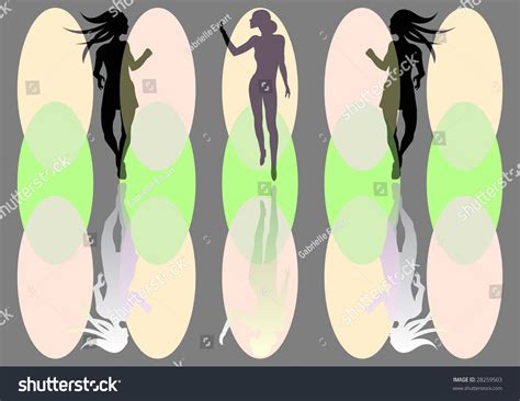 Three Sexy Women Dancing Nightclub Ilustración De Stock 28259503