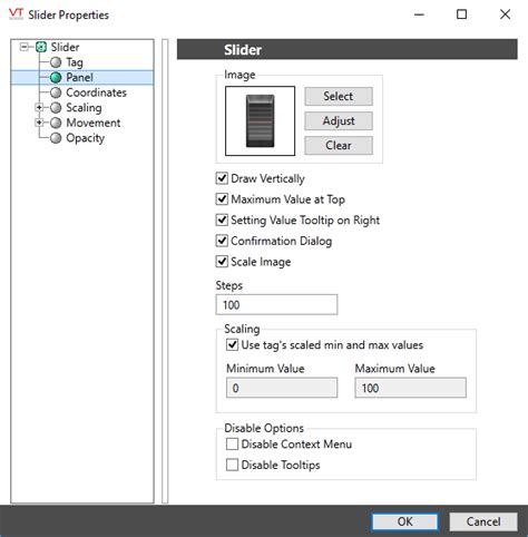 slider widget