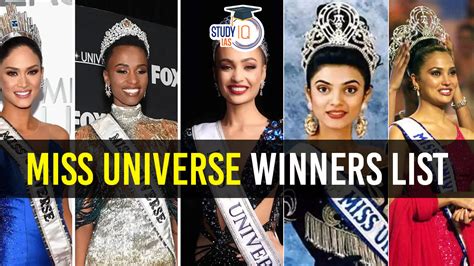 Miss Universe Winners List 72nd Miss Universe Pageant 2023