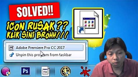 [solved] Cara Mengembalikan Icon Taskbar Yang Rusak Youtube