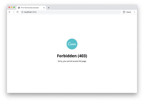 troubleshooting forbidden 403 canva button documentation
