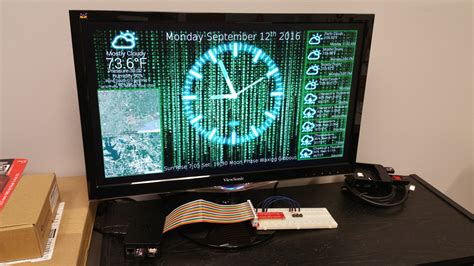 piclock a raspberry pi clock and weather display