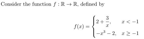 Answered Consider The Function F R → R … Bartleby