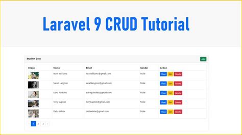 build laravel 9 crud application with mysql and bootstrap 5 webslesson