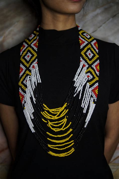 Filipiniana Ethnic Manobo Tboli 8 Layered Traditional Bead Necklace