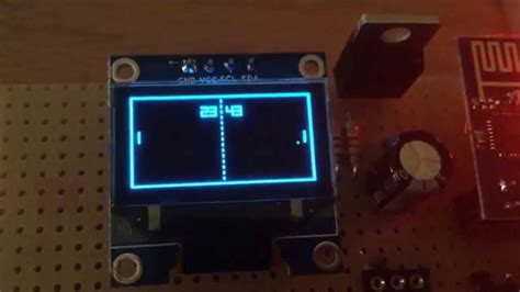 esp8266 pong clock youtube