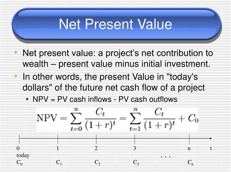 ppt review net present value powerpoint presentation free download