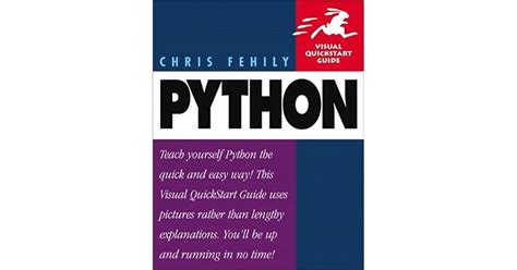 python visual quickstart guide by chris fehily