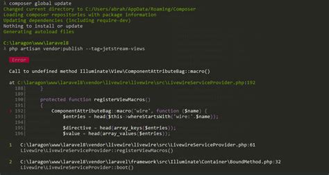 problem when installing livewire on jetstream · issue 61