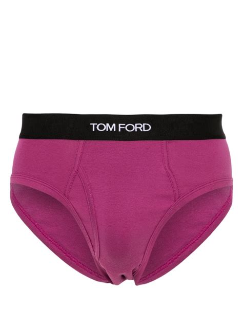 Tom Ford Logo Waistband Stretch Cotton Briefs Farfetch