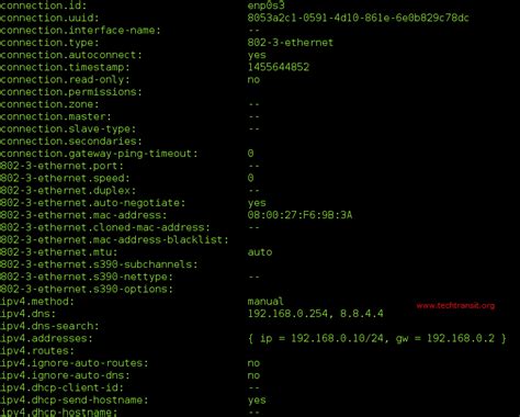 network configuration with nmcli on centos rhel 7