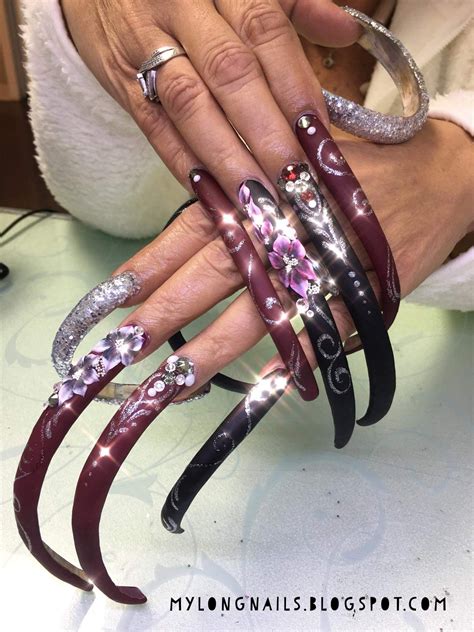 Long Nails Gladys Vargas Super Sexy Natural Long Nails 2