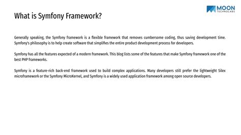 ppt why symfony is the best choice for php web development