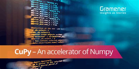 optimize python and speedup numpy codes with cupy library