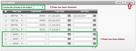 oracle masterminds dynamically adding rows in tabular