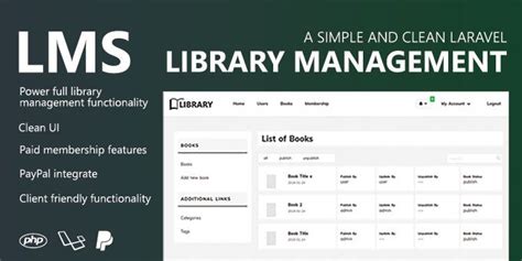 laravel library management system library management