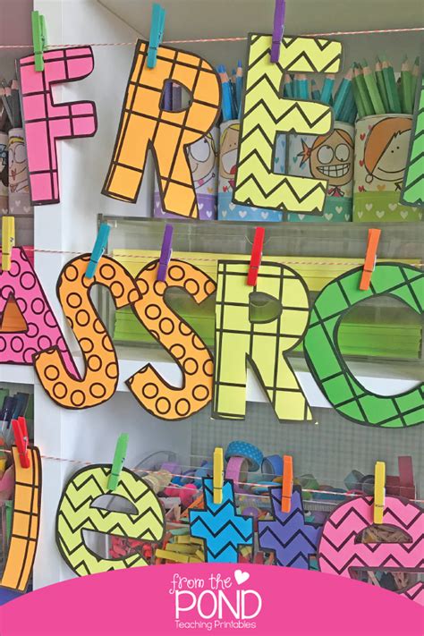 6 Inch Printable Large Bulletin Board Letters