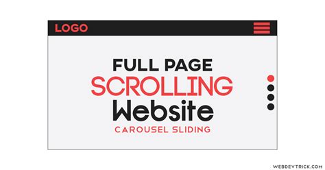 javascript full page scrolling website with css full page scroll js
