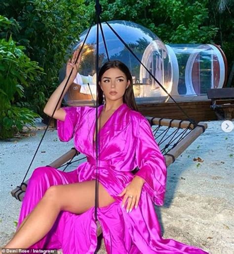Demi Rose Shows Off Her Incredible Curves In A Nude Bikini And Sweeping