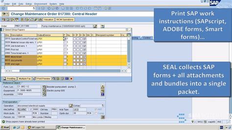 how to attach files to sap plant maintenance and distribute packages