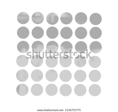Metal Circle Gradient Set Modern Abstract Stock Vector Royalty Free