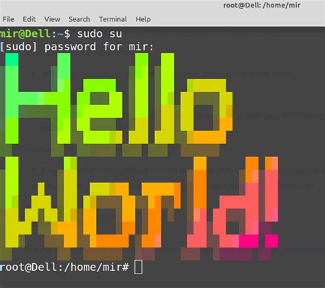 command line how to show ascii art at the top of the terminal when it