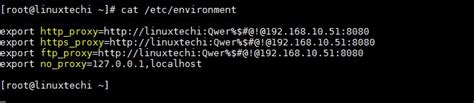 enable proxy settings for yum command on rhel and centos