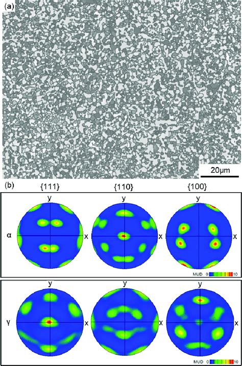 A Ebsd Image Of Phase And Grain Boundary Of Hpt Sample Annealed At