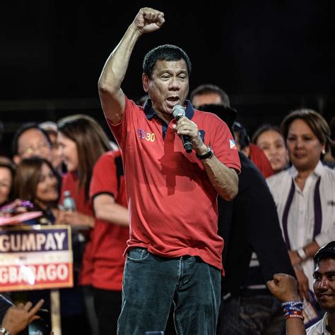 Anti Crime Hardliner Rodrigo Duterte Tipped To Win Philippines Election