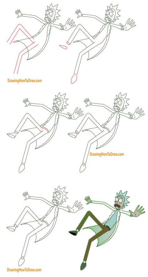How To Draw Rick From Rick And Morty Easy Step By Step Drawing Tutorial