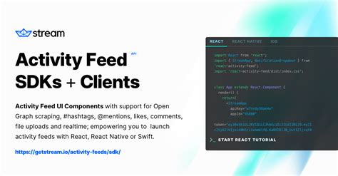 activity feed sdk news and notification feeds for social apps stream