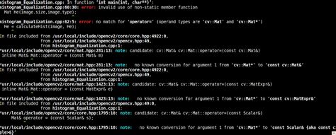 c errors occuring while compiling the code for histogram