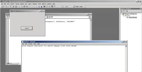 cara menggunakan messagebox box di visual basic 6 0 youtube