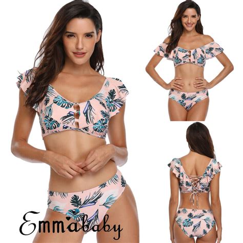 Hirigin Brand Swimwear Women Bikini 2019 Monokini Push Up Padded Bra